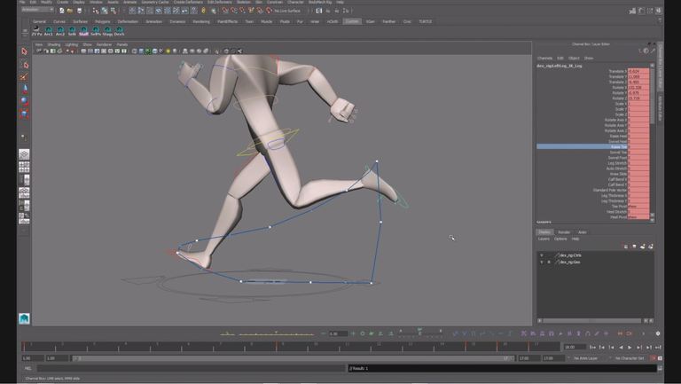 Run Cycle Step by Step 3D Animation Tutorial - Rusty Animator