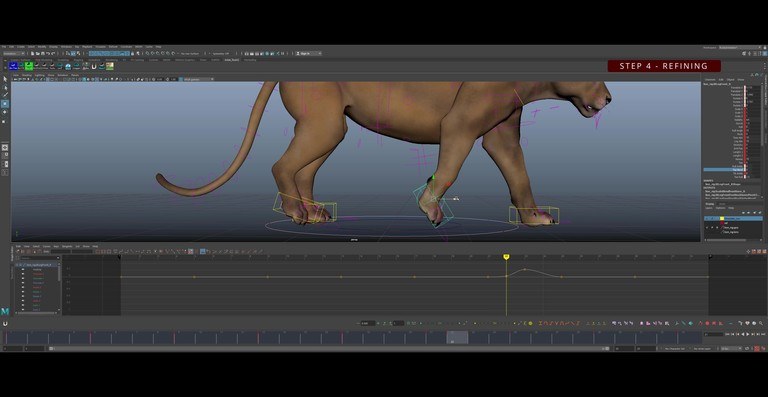 Cat Walk Cycle Animation Tutorial - Rusty Animator