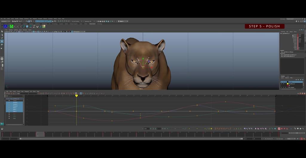 Cat Walk Cycle Animation Tutorial - Rusty Animator