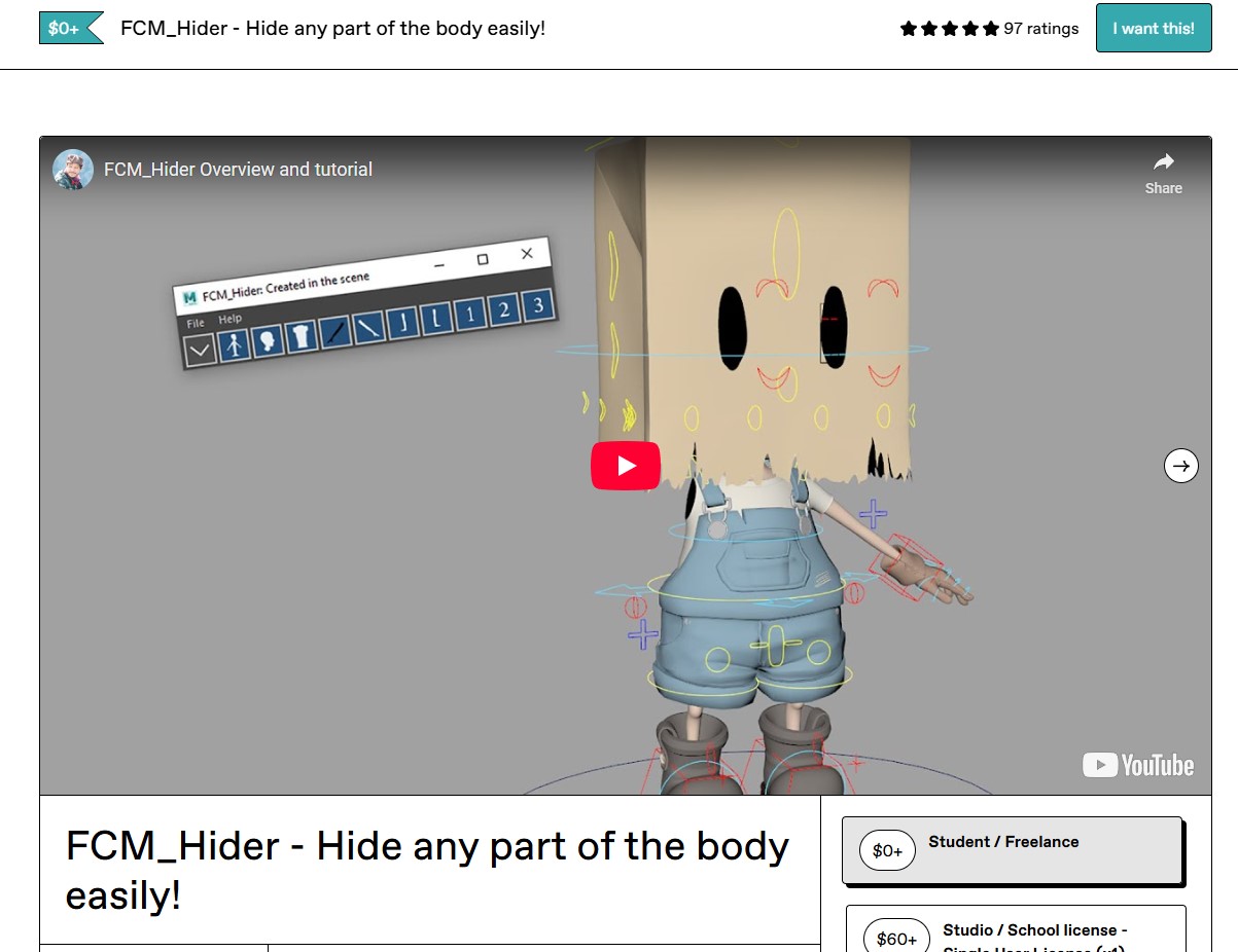 Best Free Maya Animation Scripts and Tools - Rusty Animator
